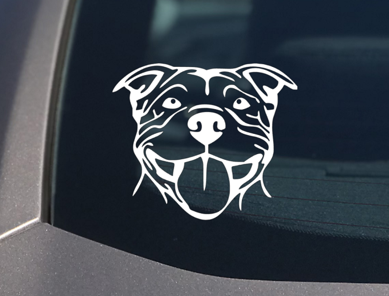 Staffy Sticker / Vinyl Decal – My Crafty Dog